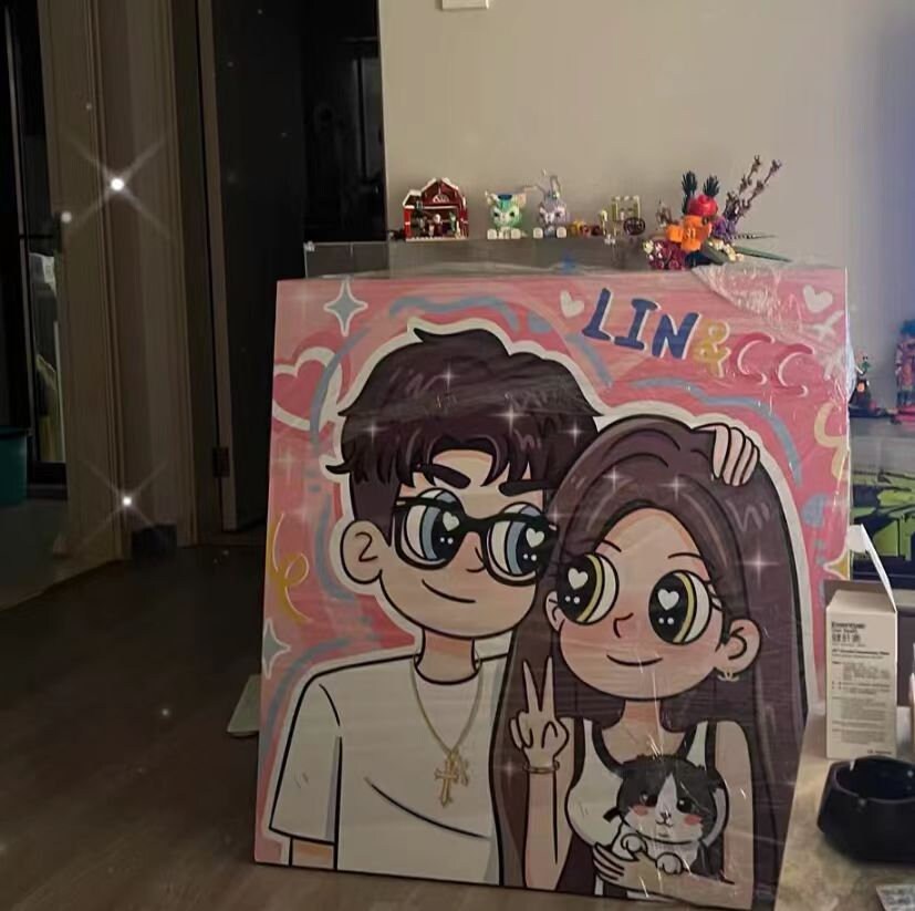 Customized Couple/friends Drawing Cartoon Hand-drawn - Etsy