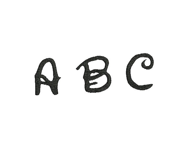 A-Z Alphabet Letter Applique Design, 6 Sizes - Instant Download Machine ...