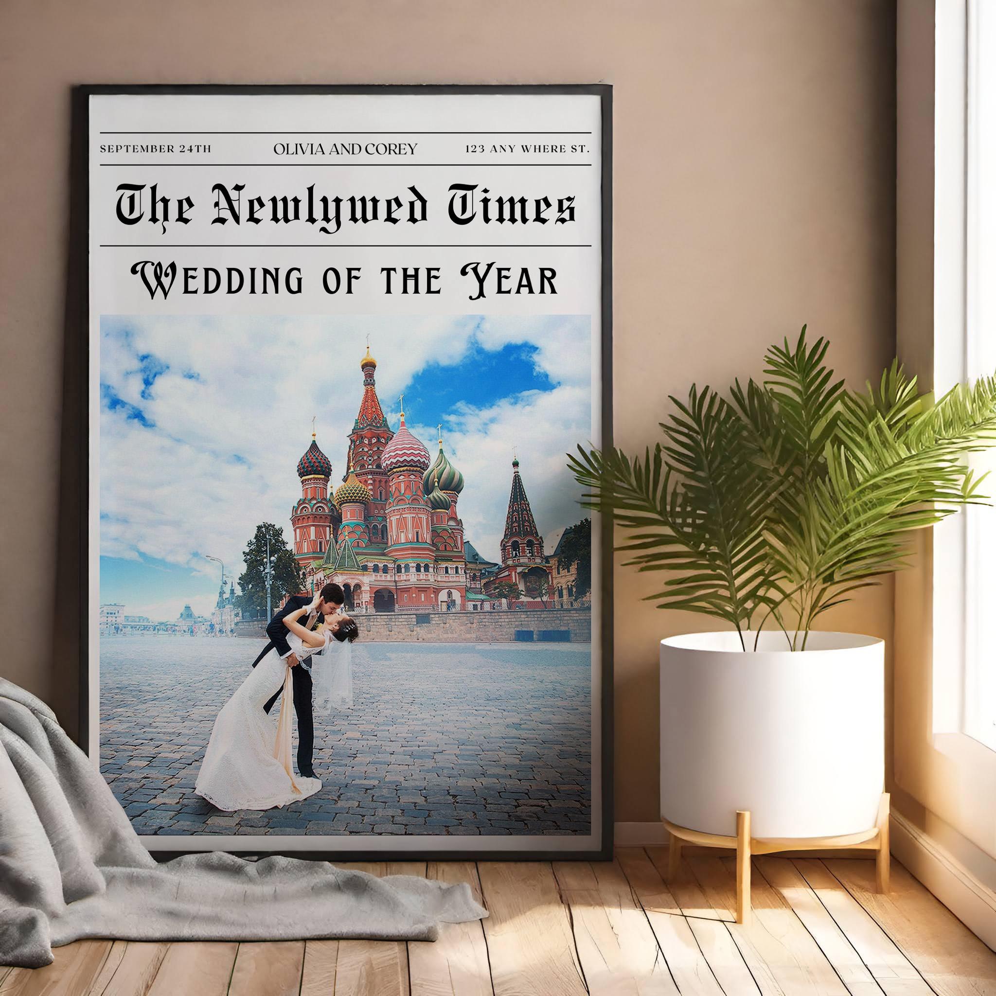 Personalized Wedding Poster Print, Wedding Memorial Gift, Wedding ...