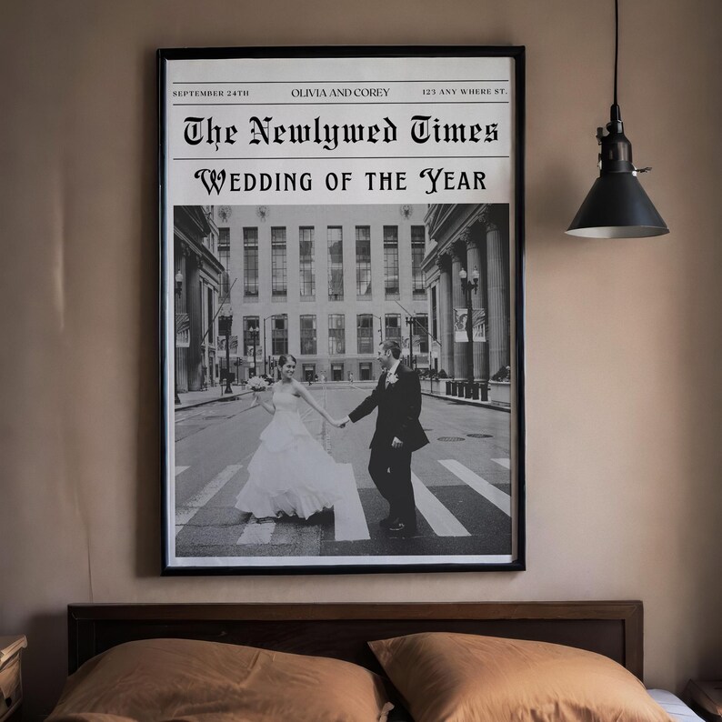 Personalized Wedding Poster Print, Wedding Memorial Gift, Wedding ...