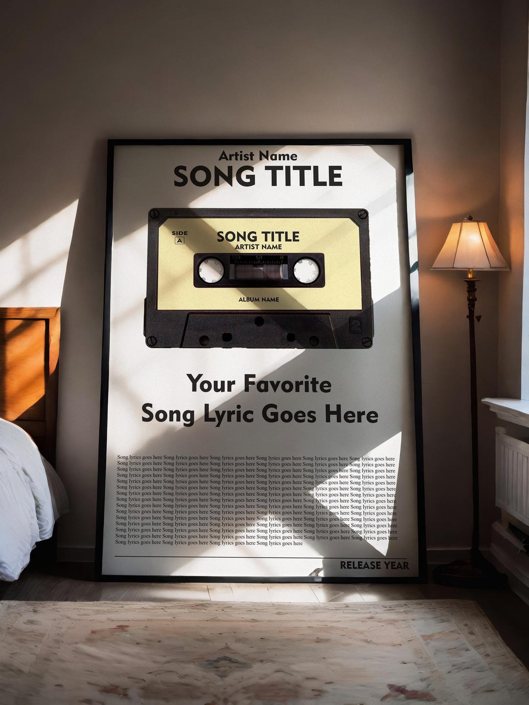 Custom Song Lyrics Print, Music Poster, Favourite Song Gifts, Choose ...