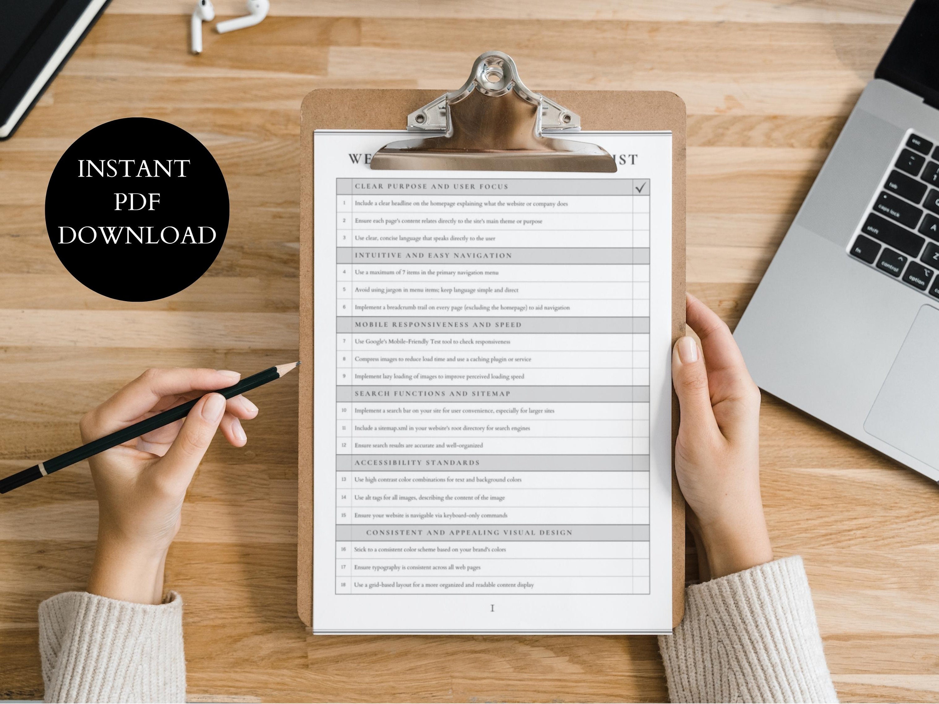 Printable Website UX & UI Audit Checklist, Step-by-step Guide for Your ...