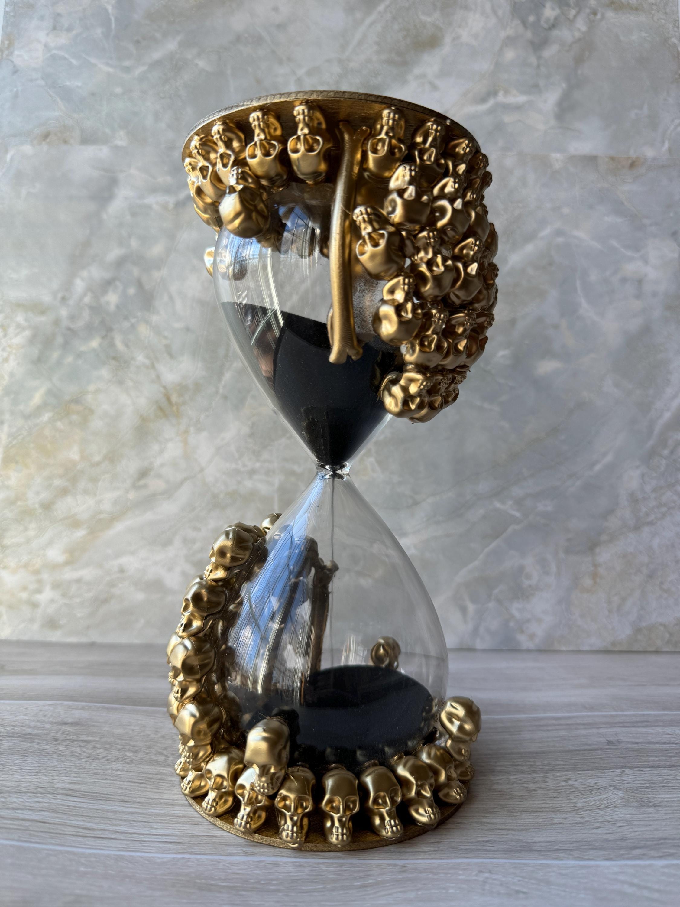 Skull Hourglass, Catacombs, Skulls, Hourglass, Sand Timer, Halloween ...