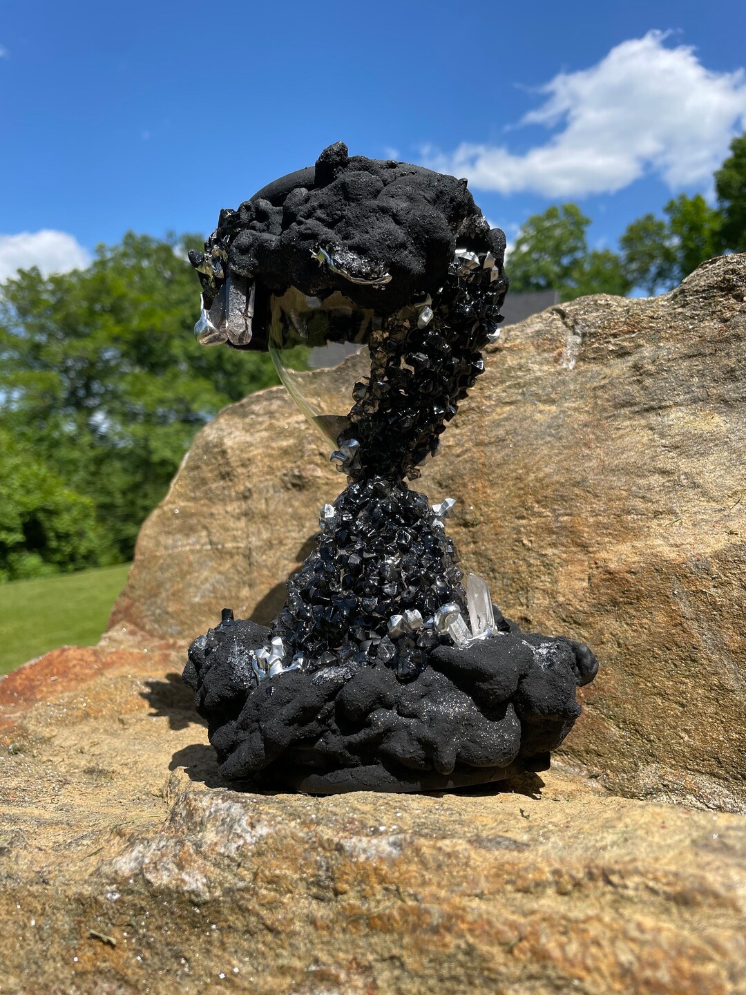 Hourglass, Smoky Quartz Hourglass, Sand Timer, 30 Minute Timer, 30 ...