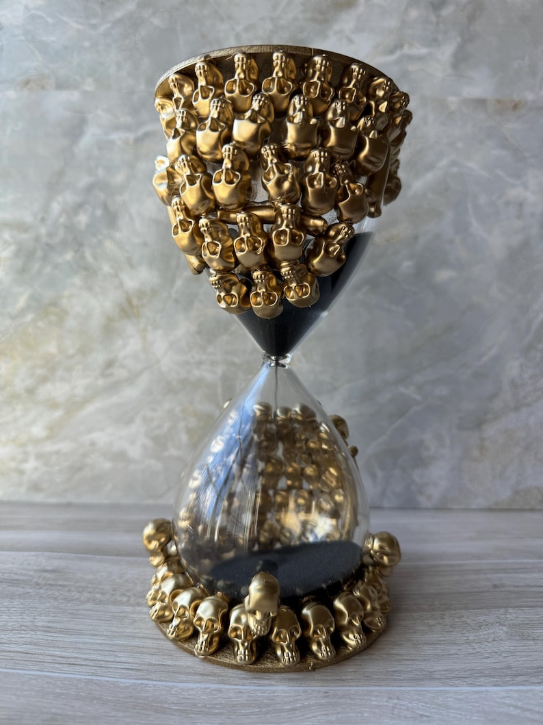 Skull Hourglass, Catacombs, Skulls, Hourglass, Sand Timer, Halloween ...