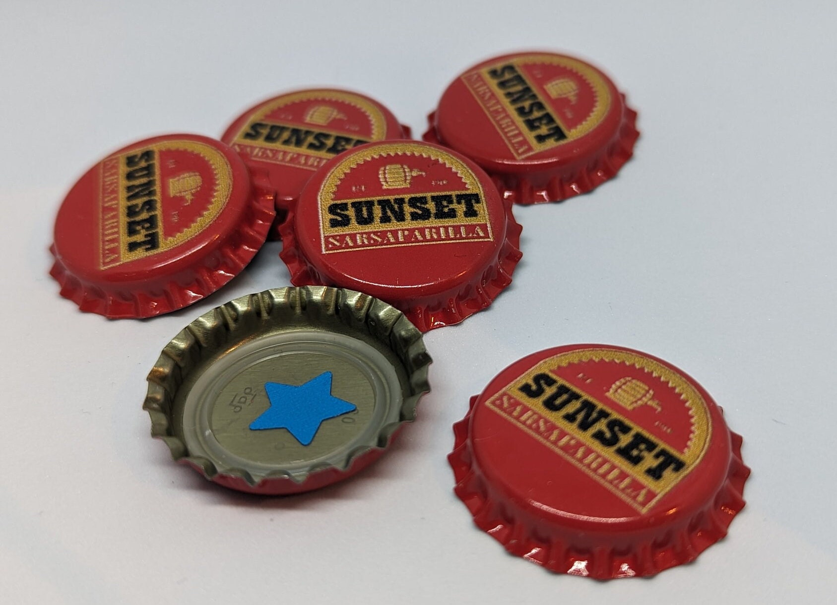 Sunset Sarsaparilla Bottlecaps Fallout Inspired Etsy