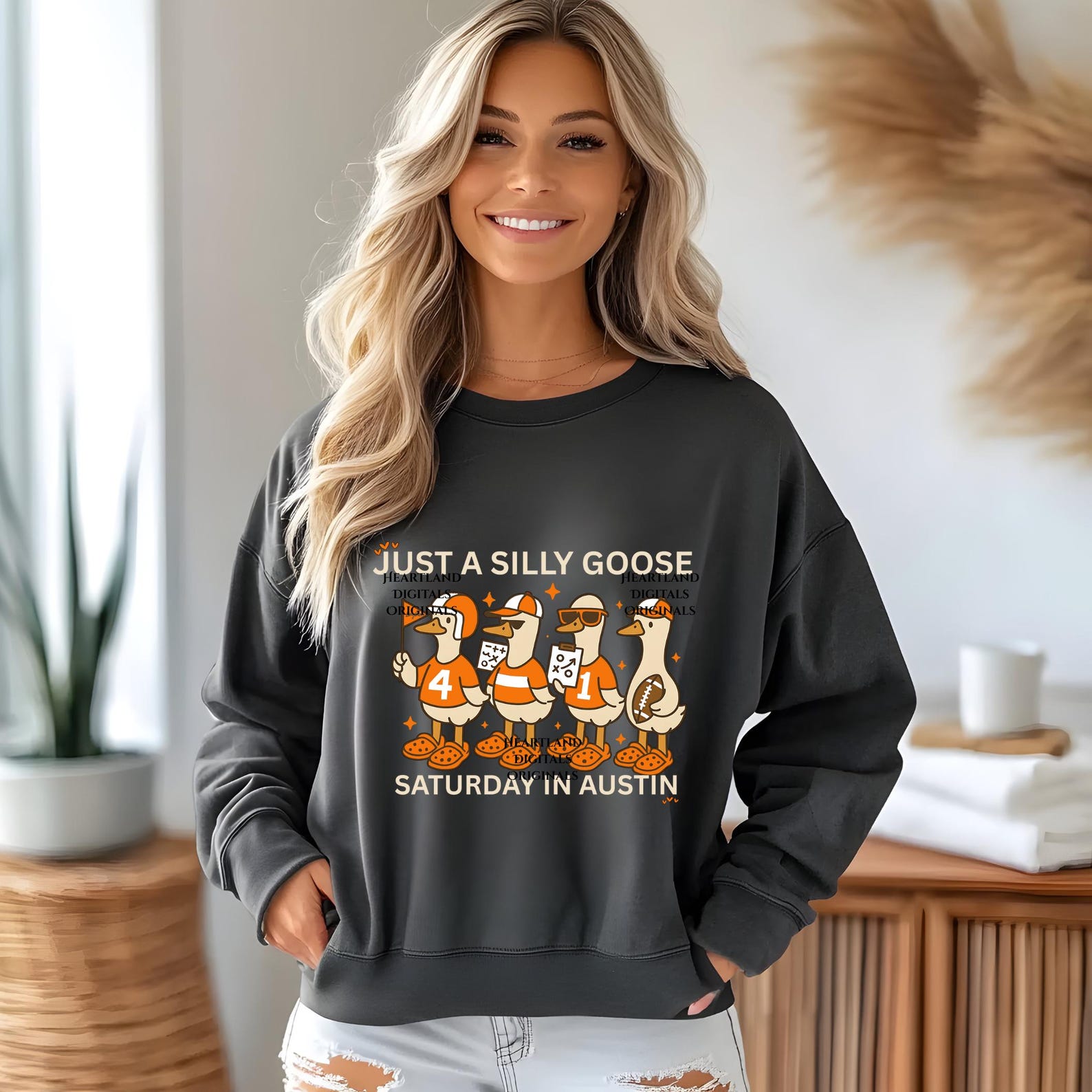 Longhorn Austin Goose on the Loose Texas Football Png ONLY Preppy - Etsy