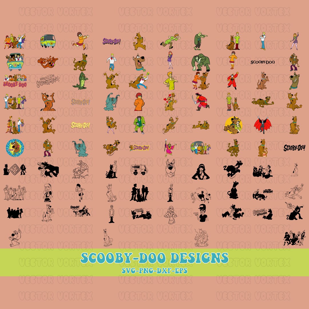 Scooby Doo Svg Bundle Scooby Doo Svg Scooby Doo Cricut Etsy