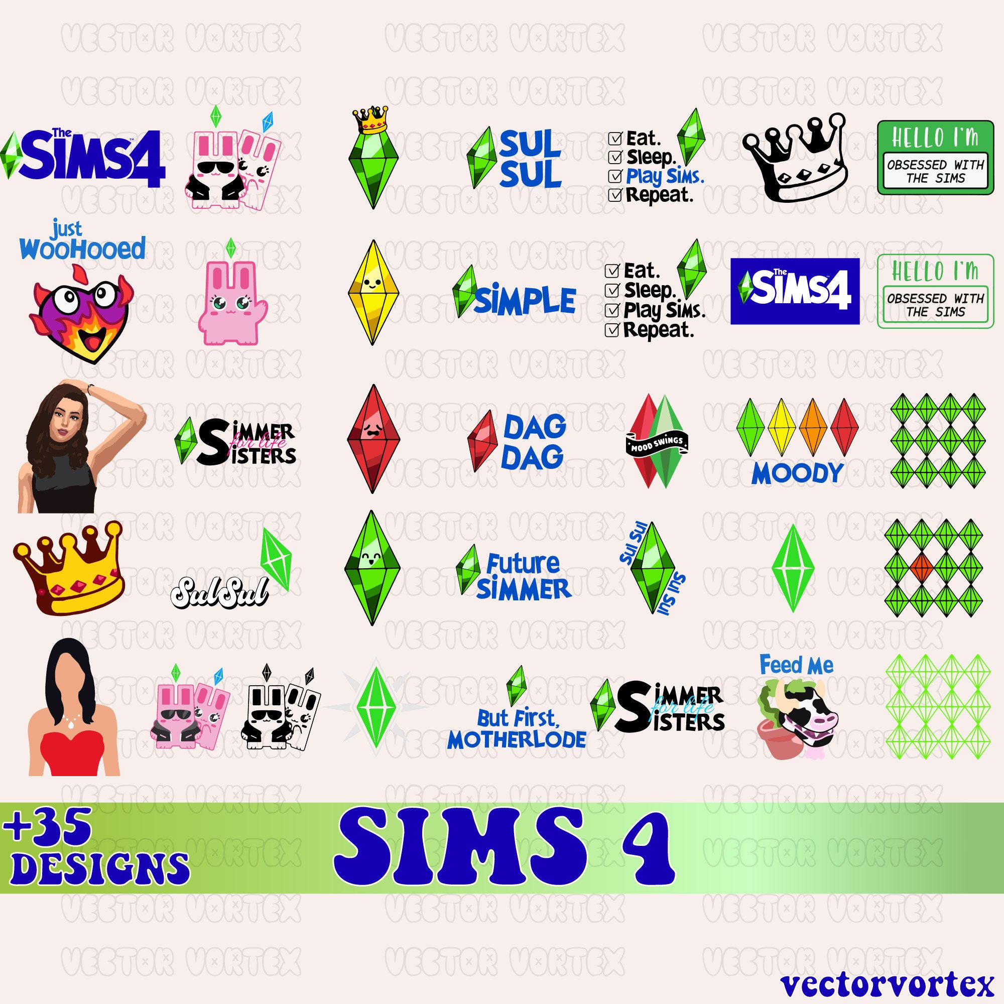 Sims Svg Sims Svg Files for Cricut Sims Svg Bundle Sims - Etsy Ireland