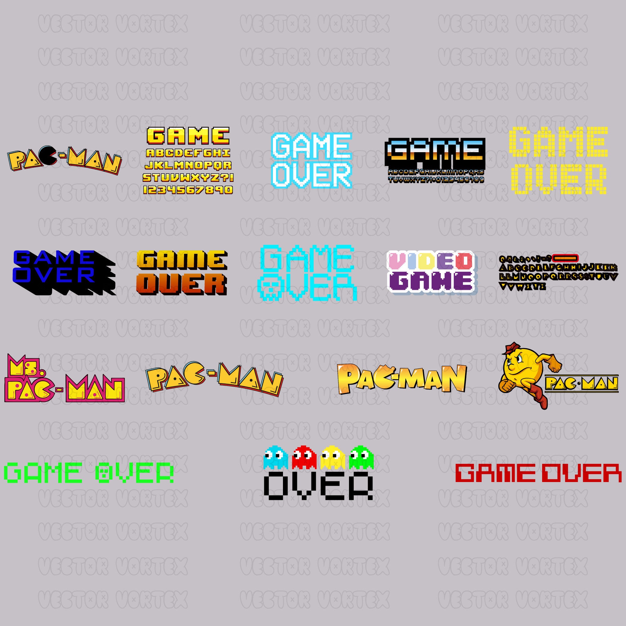 Pac Man SVG Bundle Pacman Png Pacman Ghost Svg Pacman Svg - Etsy Australia