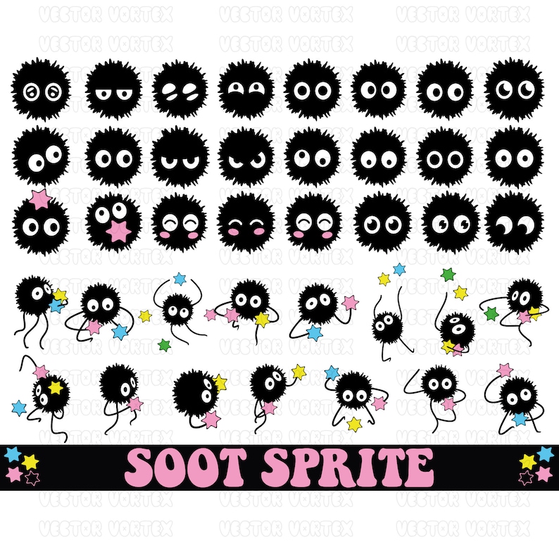 Soot Sprite Svg Sprites Svg Bundle Soot Balls Sprites Candy - Etsy ...