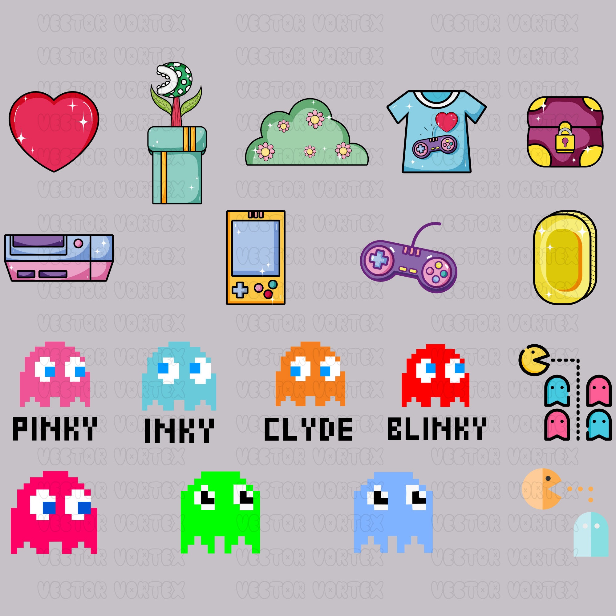 Pac Man SVG Bundle Pacman Png Pacman Ghost Svg Pacman Svg - Etsy Australia