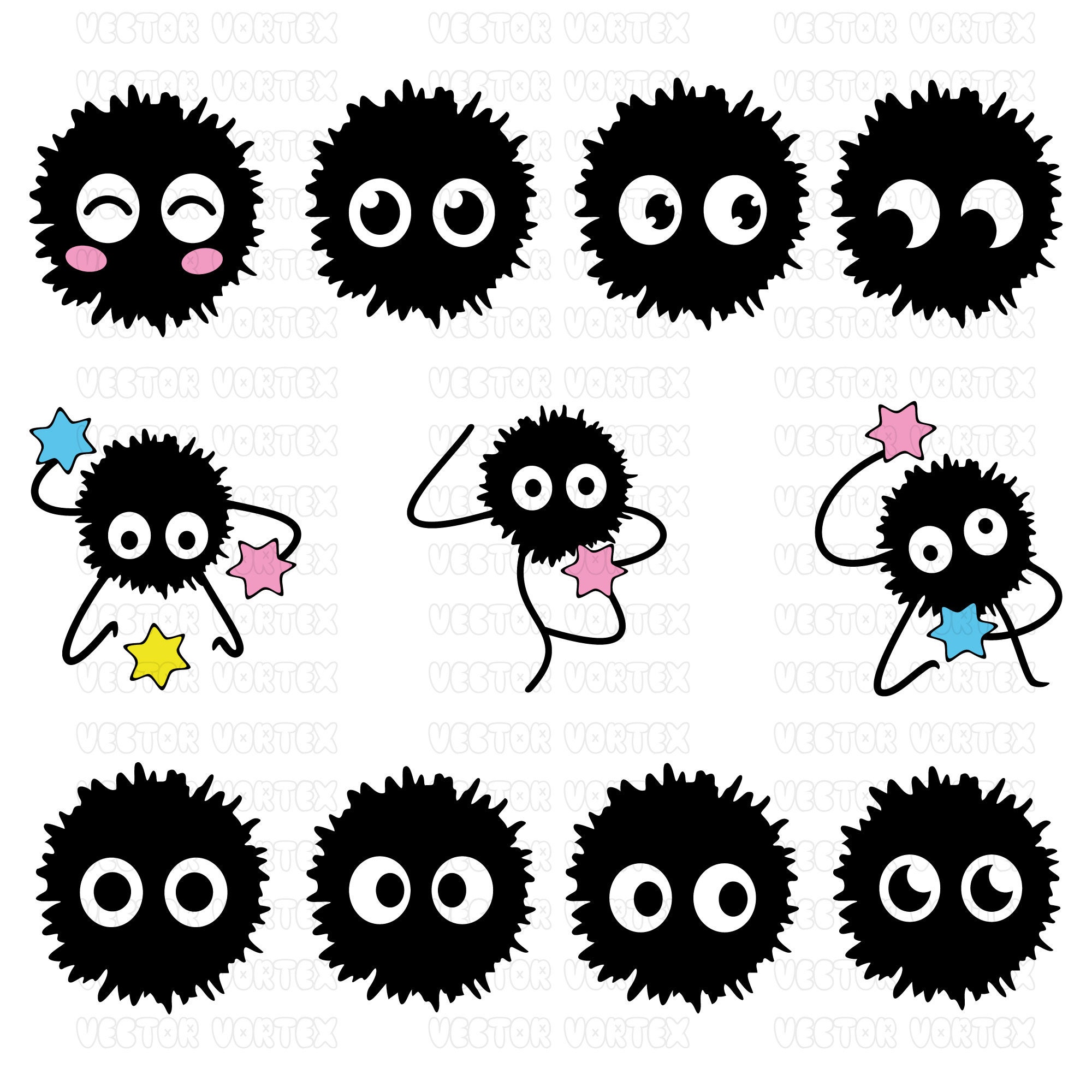 Soot Sprite Svg Sprites Svg Bundle Soot Balls Sprites Candy - Etsy ...