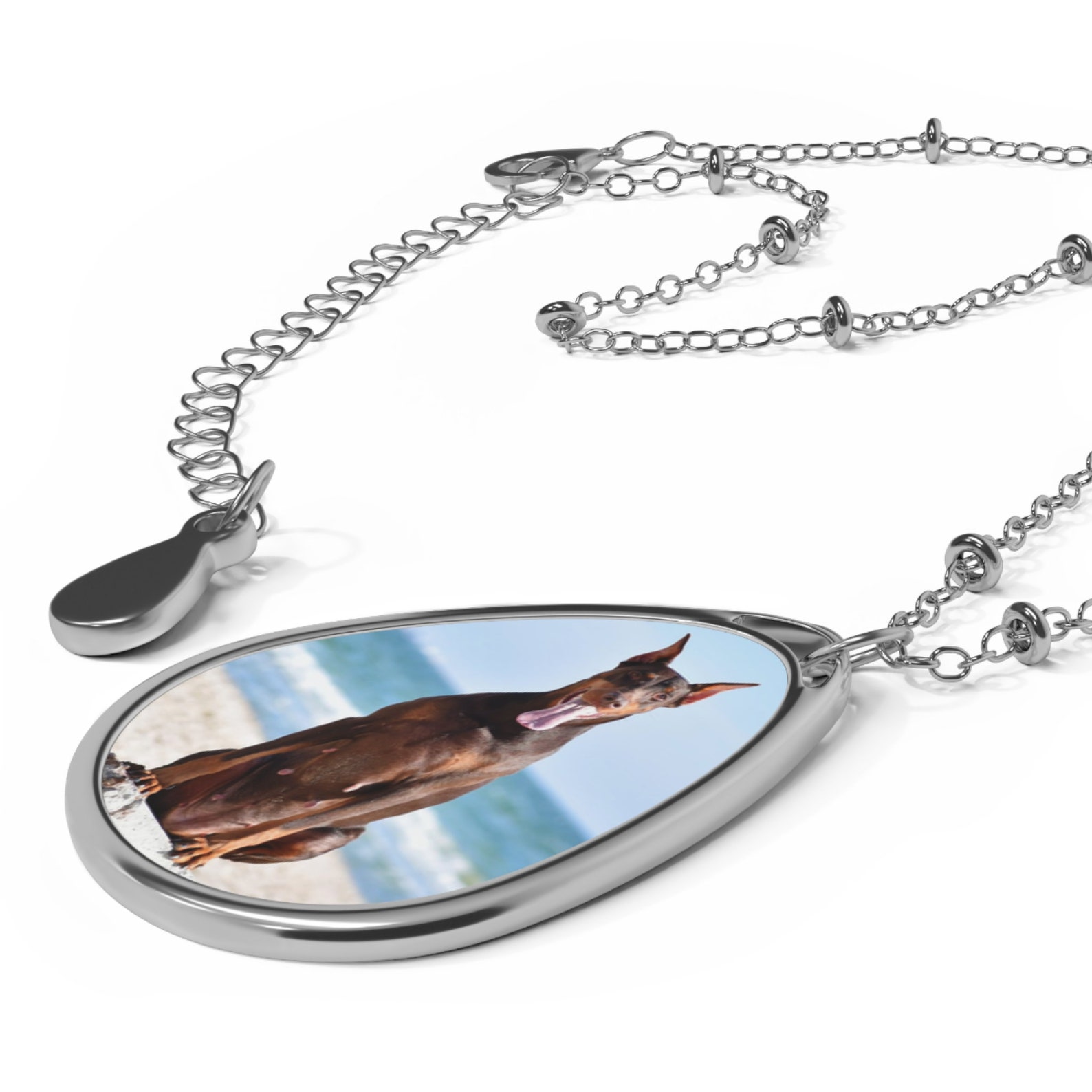 Custom Doberman Necklace - Personalized Keepsake Dog Charm Jewelry - Etsy