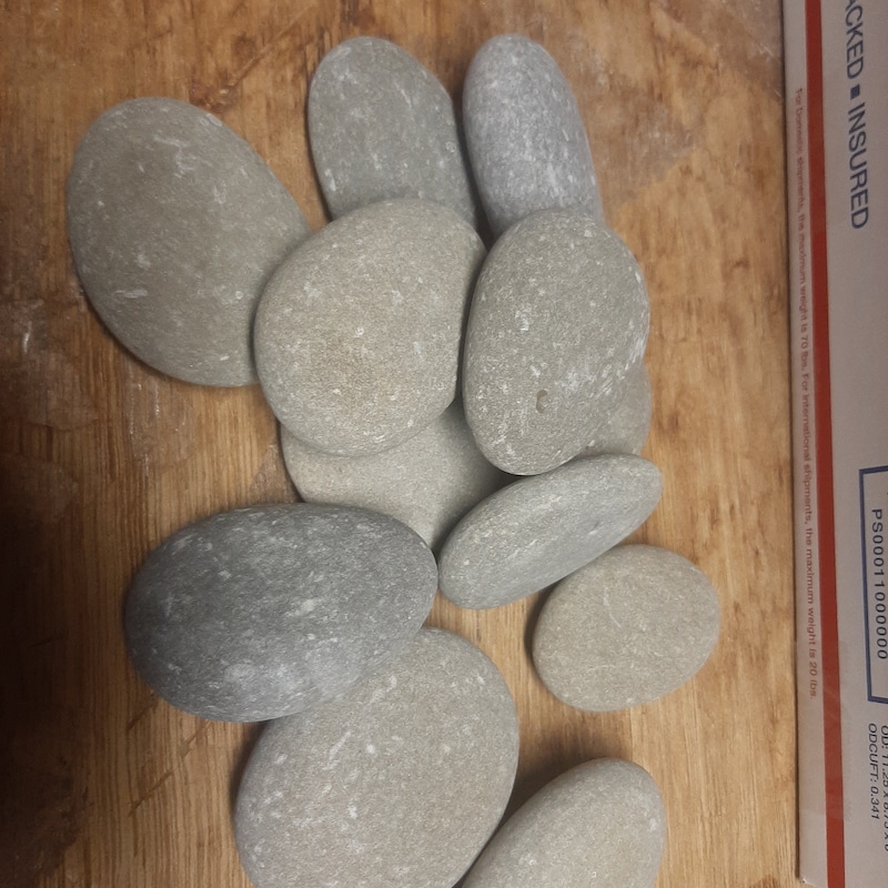 White Pebbles 1 Inch - Etsy