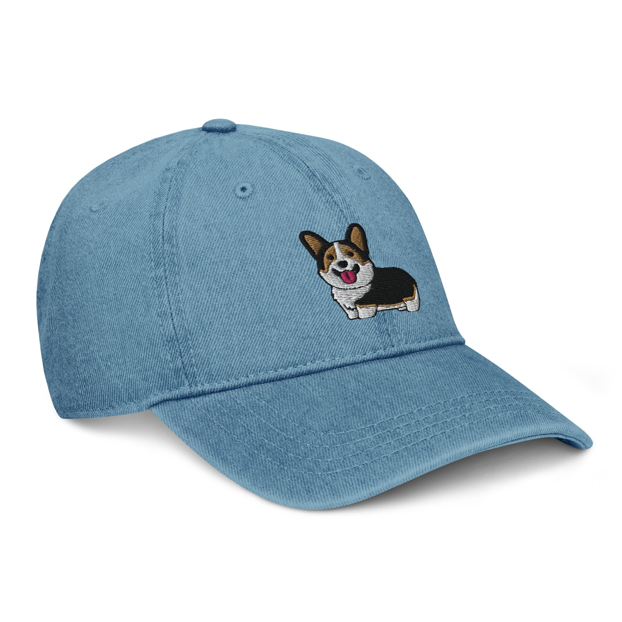 Denim Tri-color Corgi Cap - Etsy