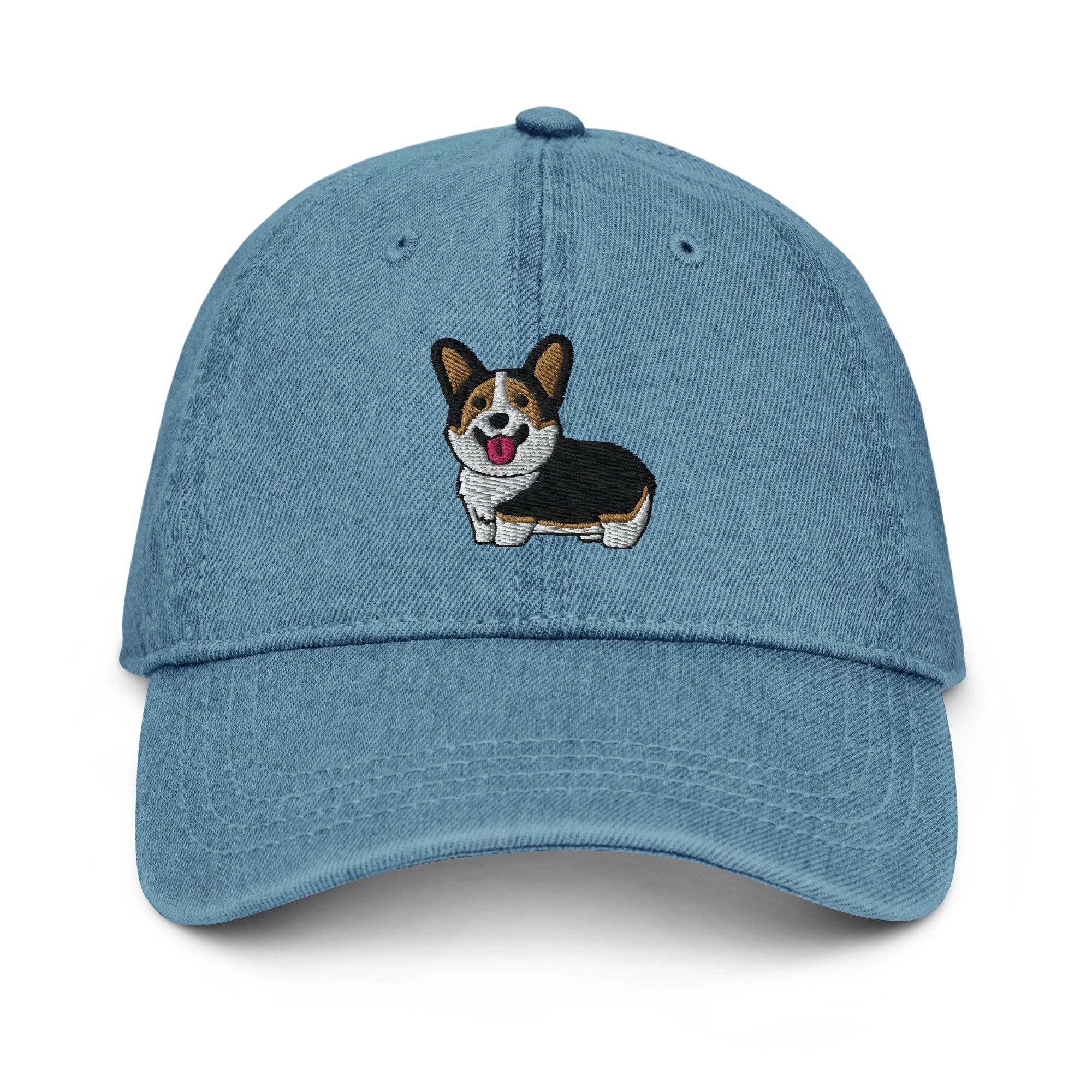 Denim Tri-color Corgi Cap - Etsy