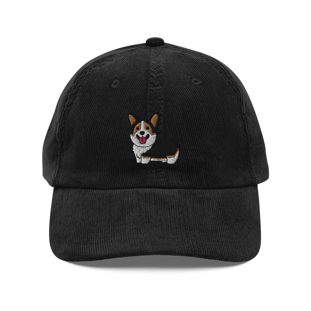 Vintage Corduroy Tri-color Corgi Cap - Etsy