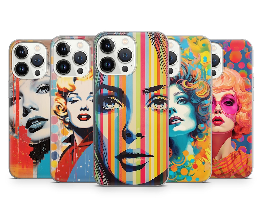 Pop Art Phone Case Paint Cover for Iphone 14 Pro Max 13 12 11 - Etsy