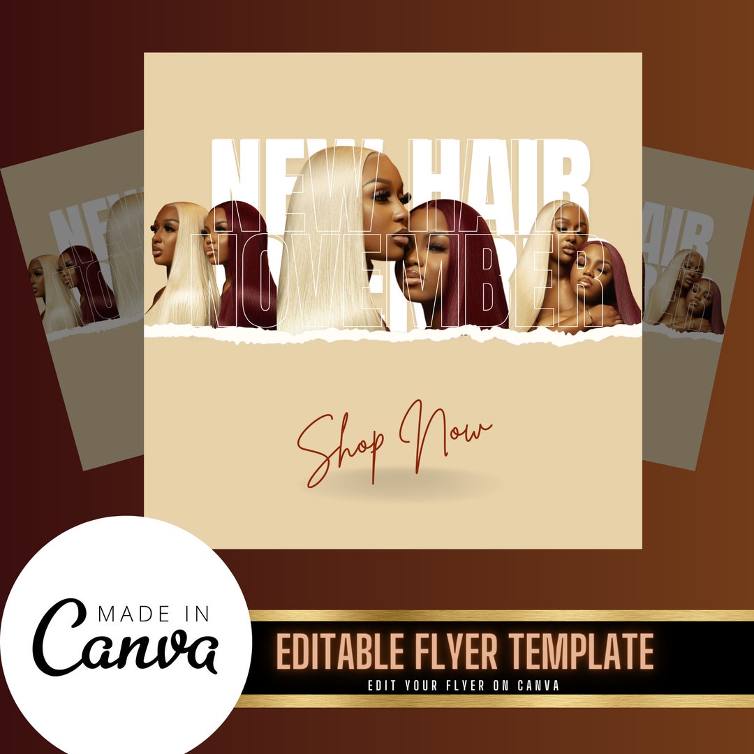 November Shop Now Flyer, DIY Flyer Template Design, Entrepreneur Flyer ...