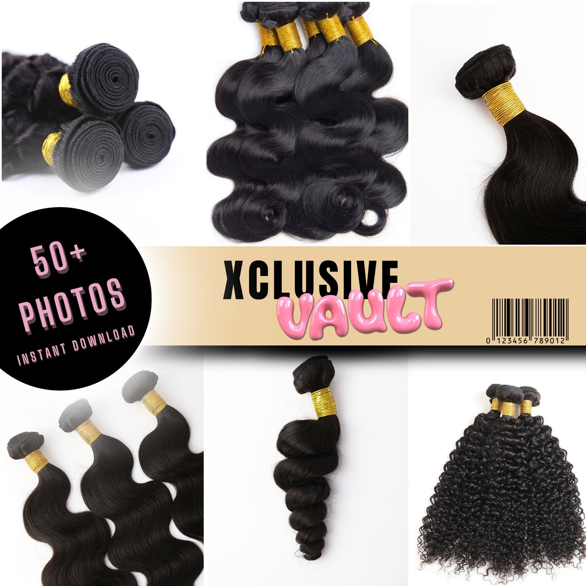 Hair Bundle Stock Photos, Hair Extensions Stock Photos, Body Wave ...