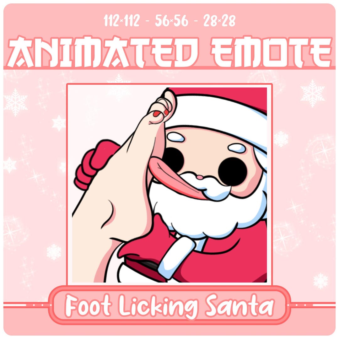 Foot Licking Santa Emote | Animated Santa Claus Emote, X Mas Emote ...