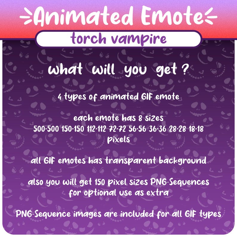 Torch Vampire Emote | Animated Vampire Emote, Halloween Emote, Dracula ...