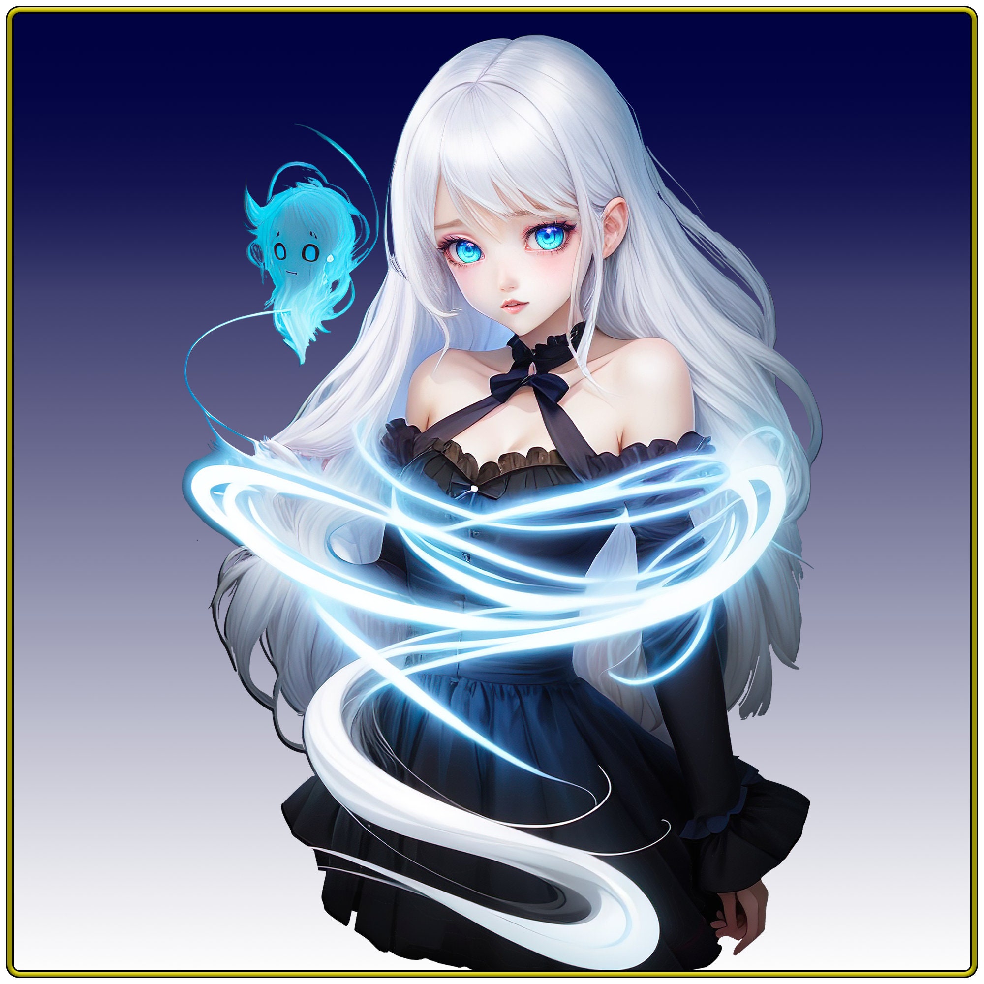 Soul Catcher Girl Pngtuber 3 Facial Expressions Female Pngtuber 2D ...