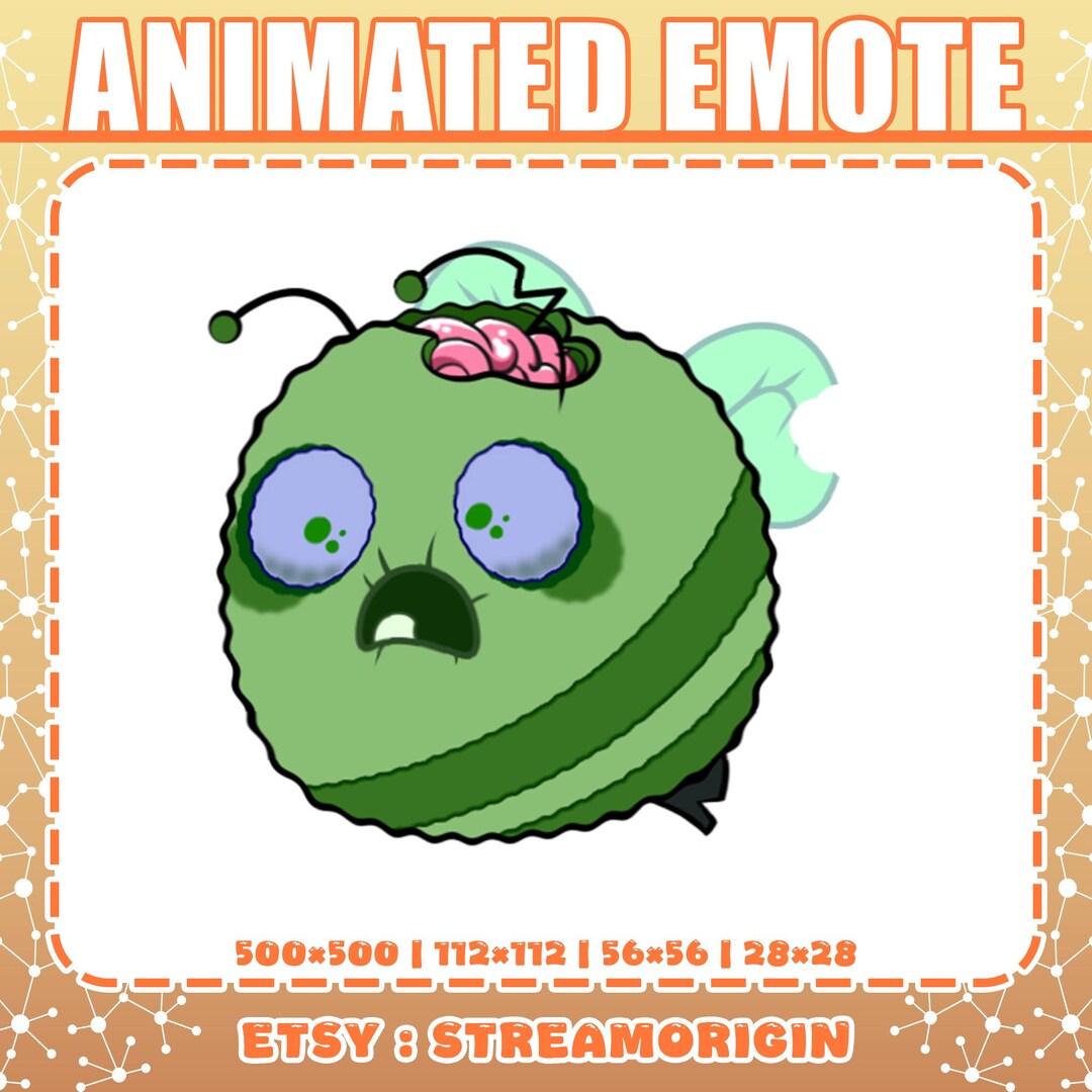 Cute Zom-bee Animated Emote | Cute Bee Emote, Zombie Bee Emote, Kawaii ...
