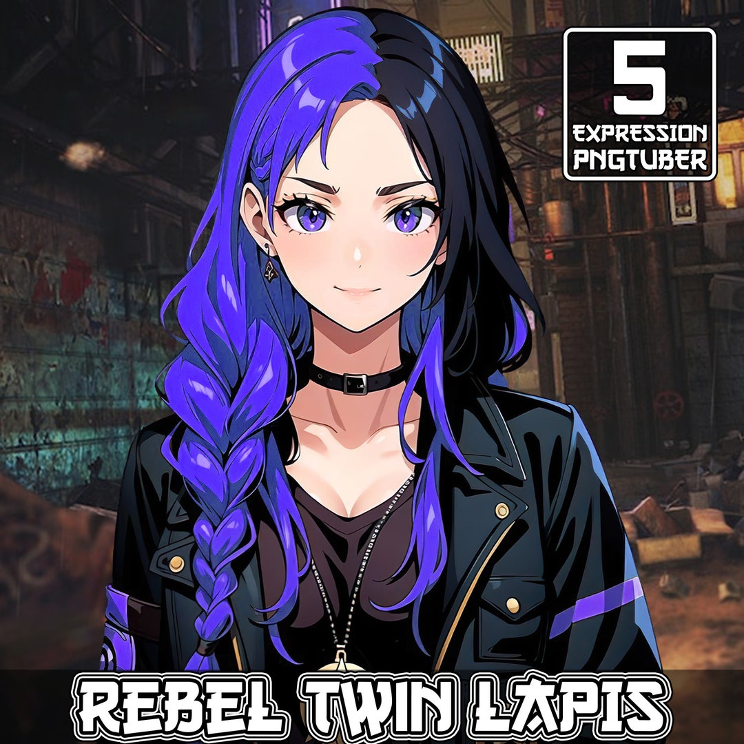 Rebel Twin Lapis Pngtuber | 5 Expression | Pngtuber Girl, Stream Avatar, Stream Model, Cozy ...