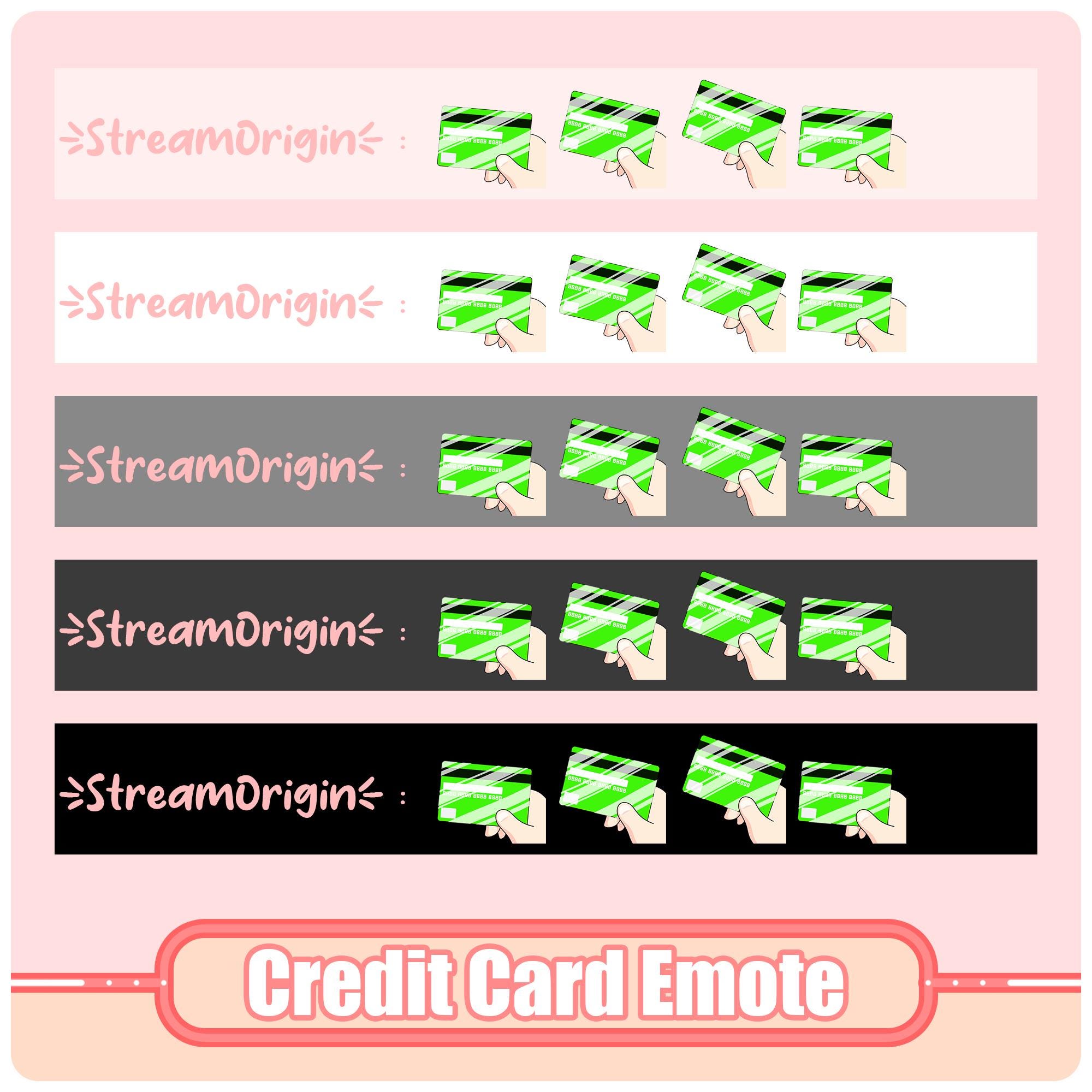 Credit Card Emote Animated Credit Card Emote Card Emote, Twitch Emote ... Credit Card Emote Animated Credit Card Emote Card Emote, Twitch Emote ...