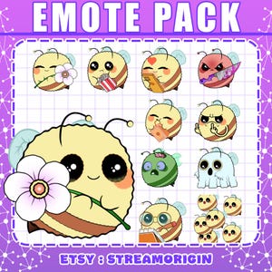 Bee Emote Bundle | 2 | Animated Bee Emotes, Bee Emotes for Twitch ...