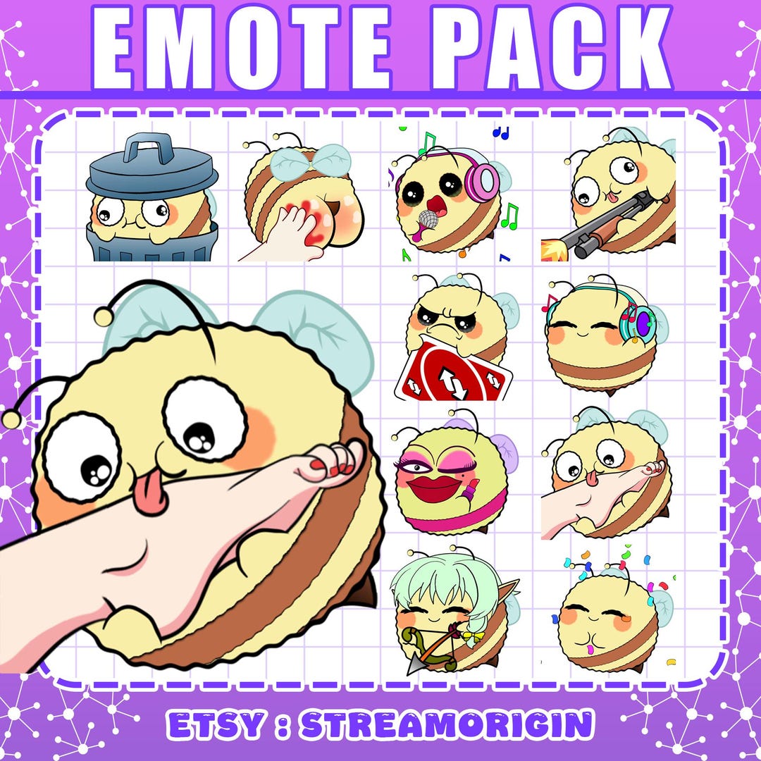 Bee Emote Bundle | 1 | Animated Bee Emotes, Bee Emotes for Twitch ...