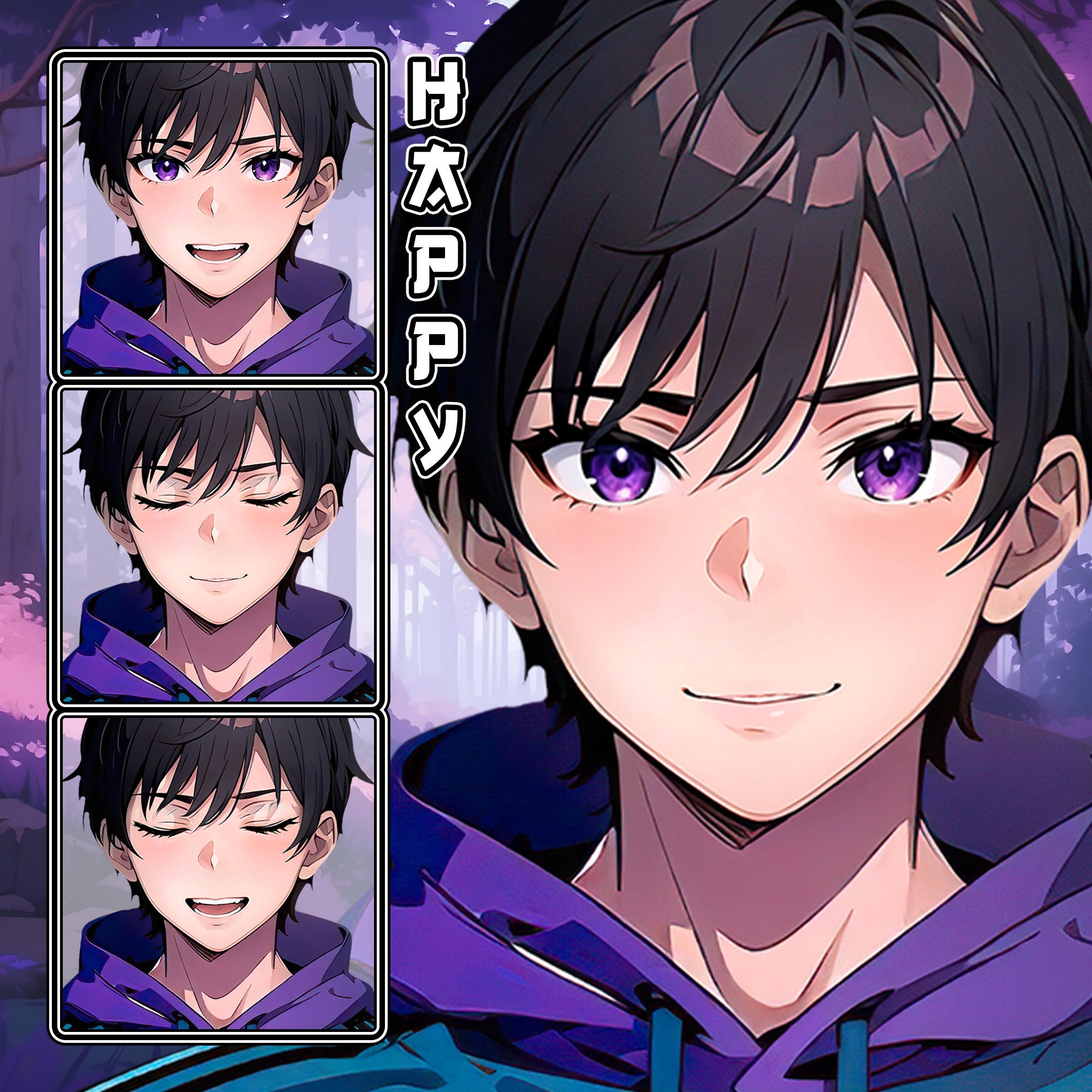 Depress-boy Pngtuber | 5 Expression | Pngtuber Boy, Stream Avatar ...