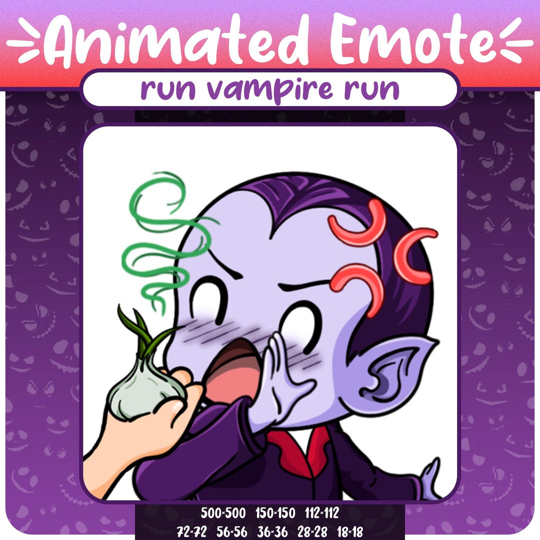 Run Vampire Run Emote | Animated Vampire Emote, Halloween Emote ...