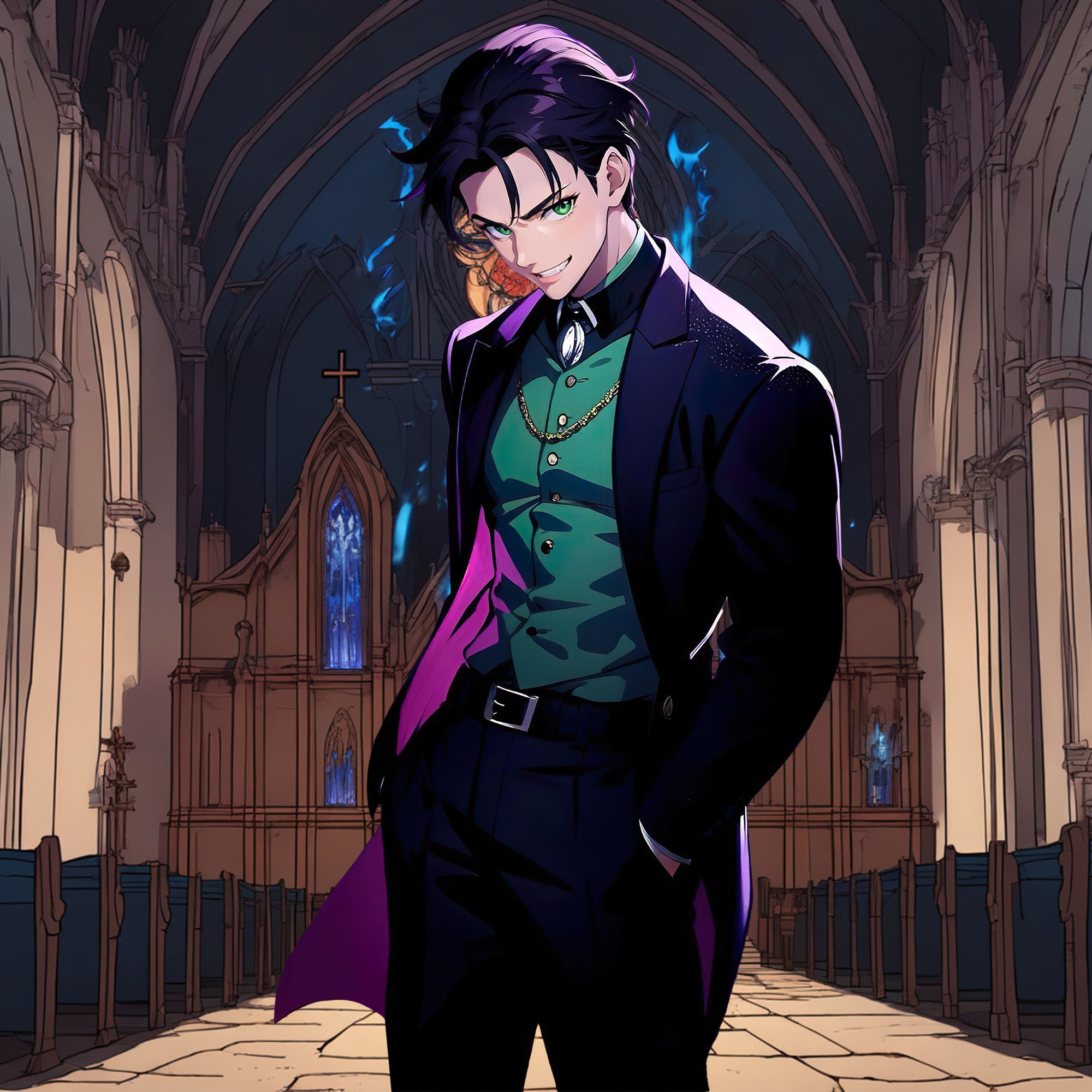 Green Priest Pngtuber |5 Expression Male Pngtuber|png Tuber for ...