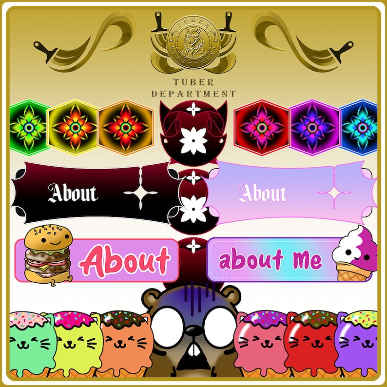 Clown Girl Pngtuber , 4 Expressions , 2D Model 4 Emotions for Streamers ...