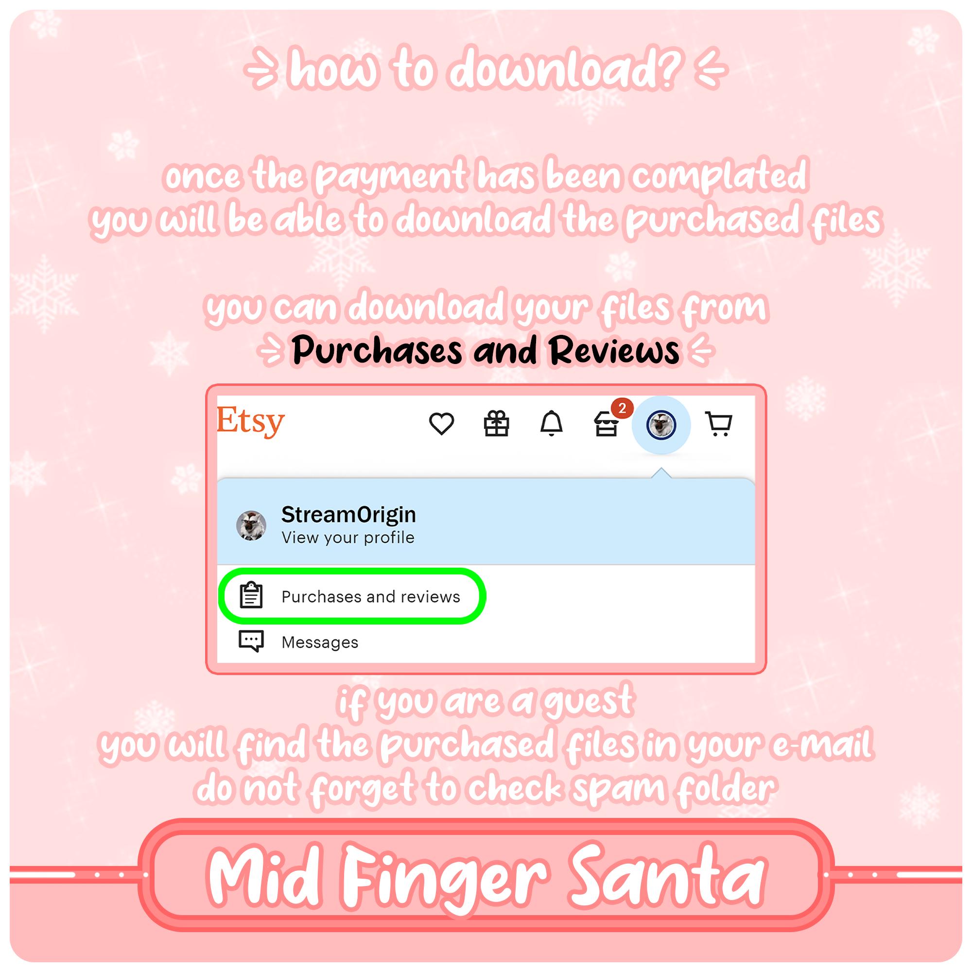 Middle Finger Santa Emote | Christmas Emote , Animated Santa Emote ...