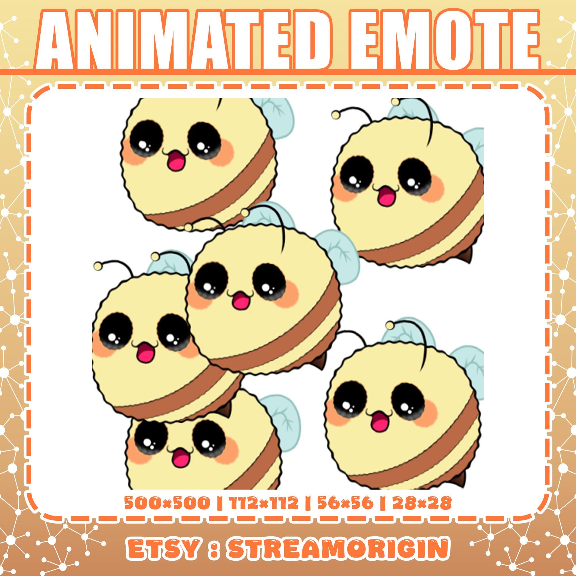 Rush Bee Animated Emote | Cute Bee Emote ,RUSH B Emote ,bee Swarm Emote ...