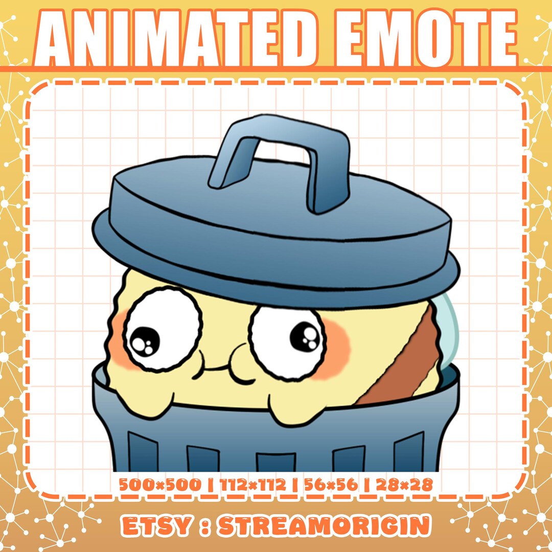 Trash Bee Animated Emote | Cute Bee Emote , Bee Emote , Animated Bee ...