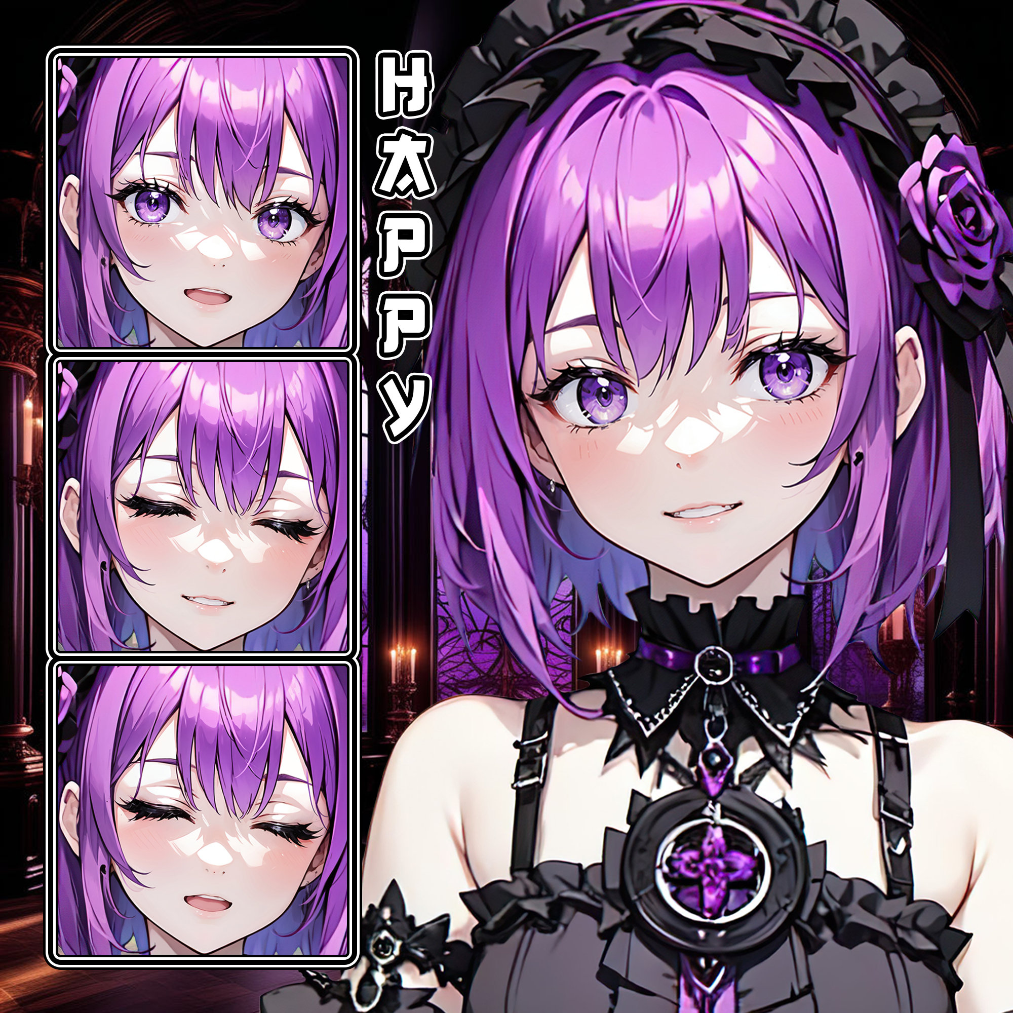 Gothic Maid Pngtuber 5 Expression Pngtuber Girl, Stream Avatar, Stream ...