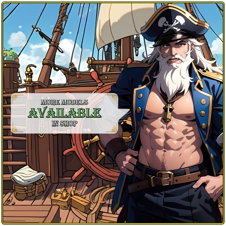 Captain Blue Pngtuber | 4 Expression Male Pngtuber | PNG Tuber for ...