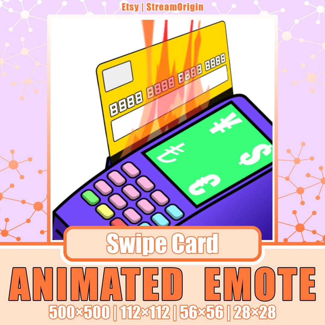 Swipe Card Emote, Swipe Credit Card Emote, Credit Card Emote, Pos ...