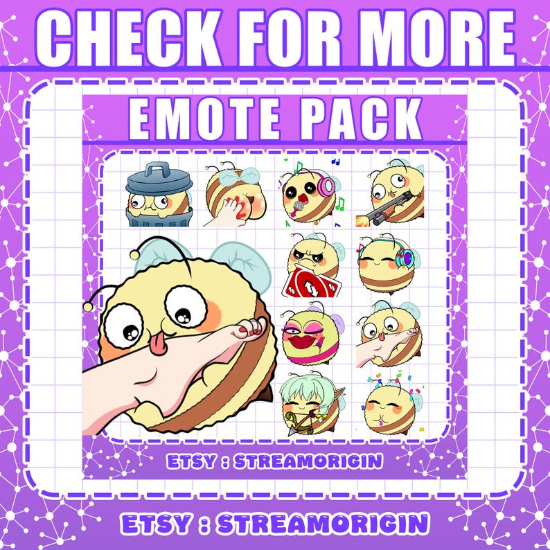 Bee Emote Bundle | 2 | Animated Bee Emotes, Bee Emotes for Twitch ...