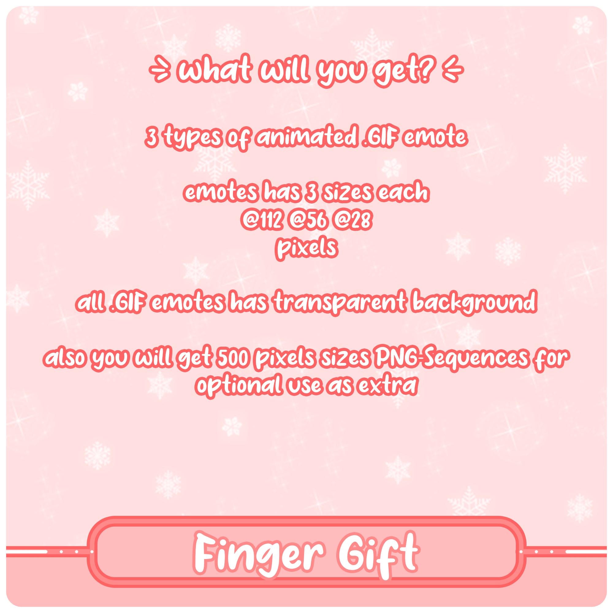Middle Finger Gift Emote | Christmas Emote , Animated Finger Emote ...