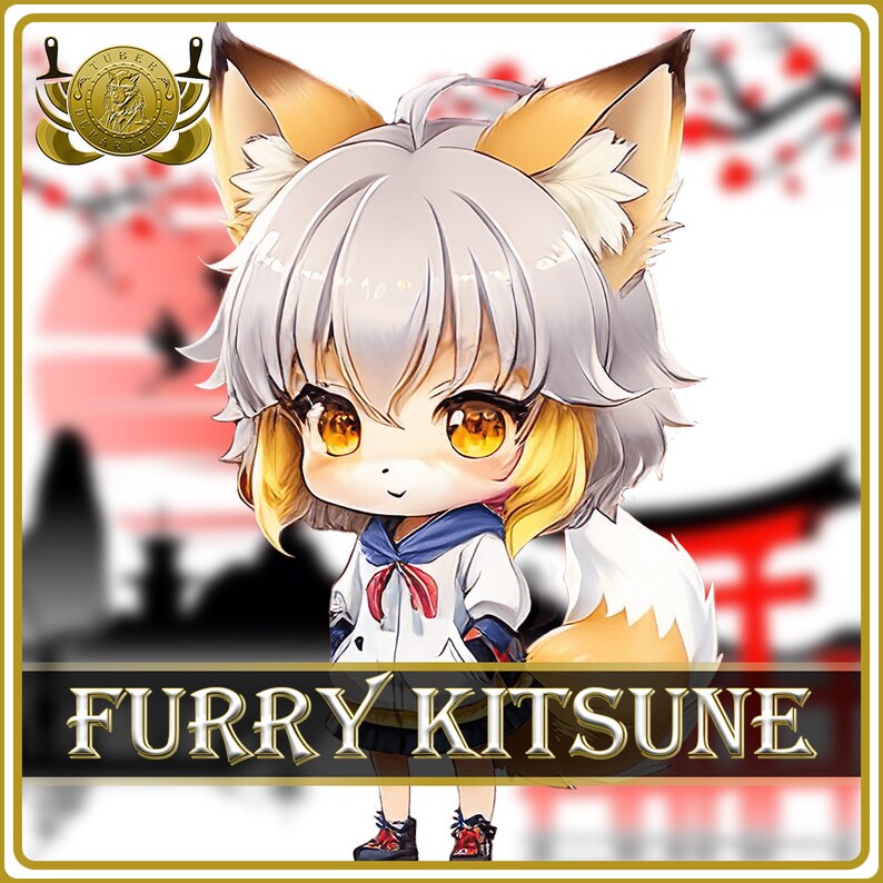 Furry Kitsune Pngtuber , Chibi Pngtuber , Kitsune Pngtuber , Fox ...