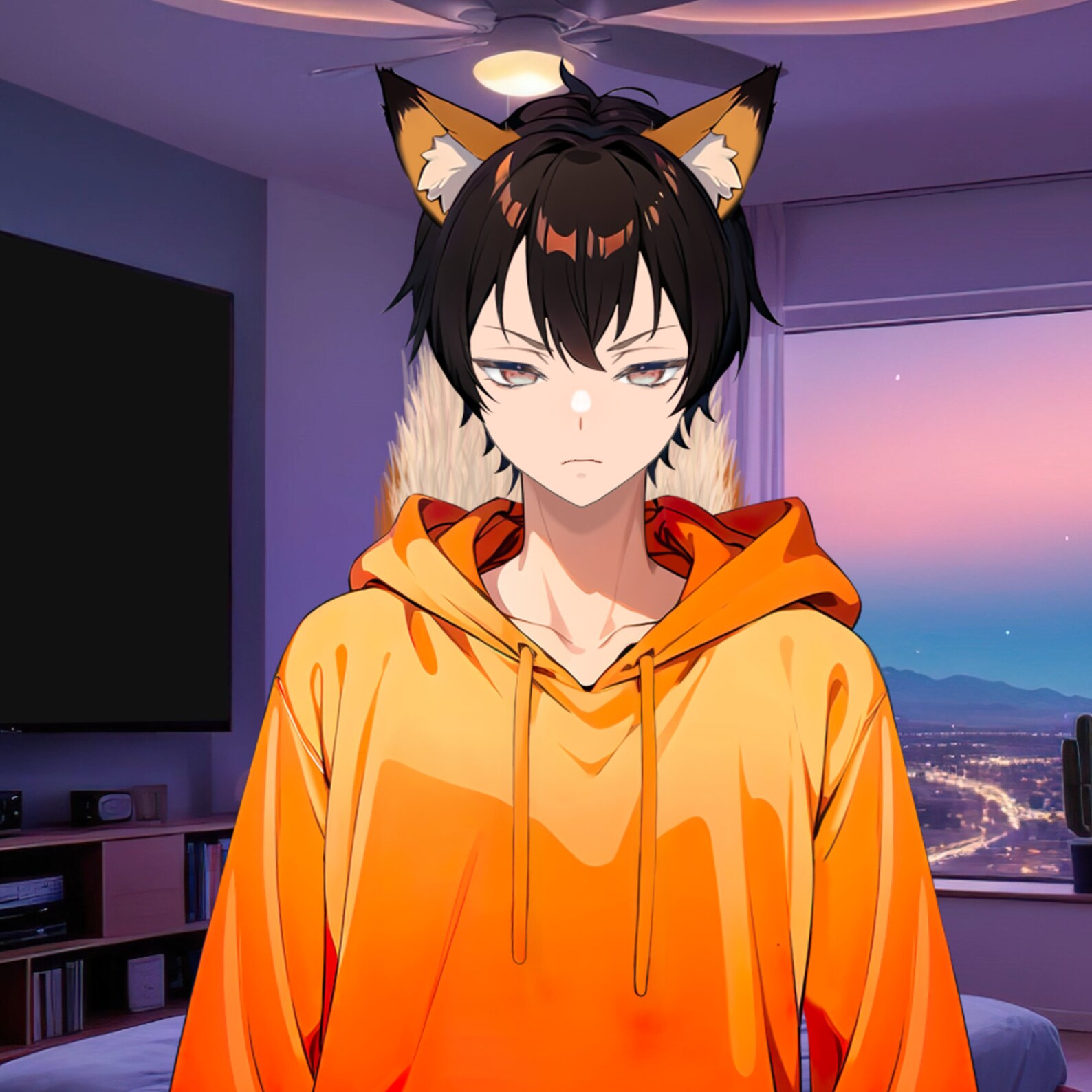 Vtuber - Fox Boy - Half Body Live2d Model for Vtube Studio | Cozy ...