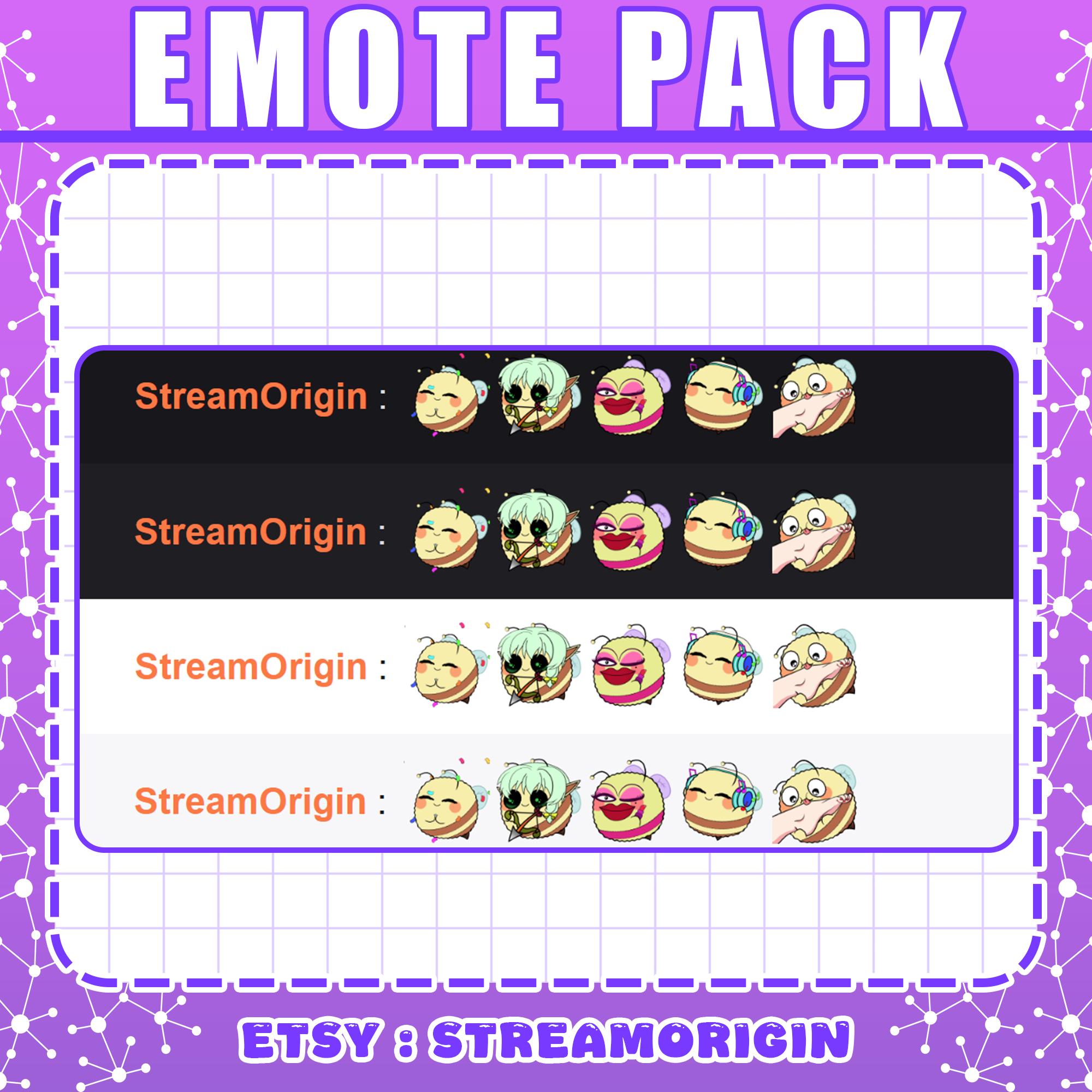 Bee Emote Bundle | 1 | Animated Bee Emotes, Bee Emotes for Twitch ...