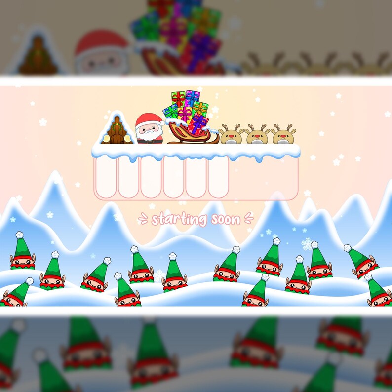 Animated Twitch Screen North Pole | 4xstream Screen ,christmas Twitch ...
