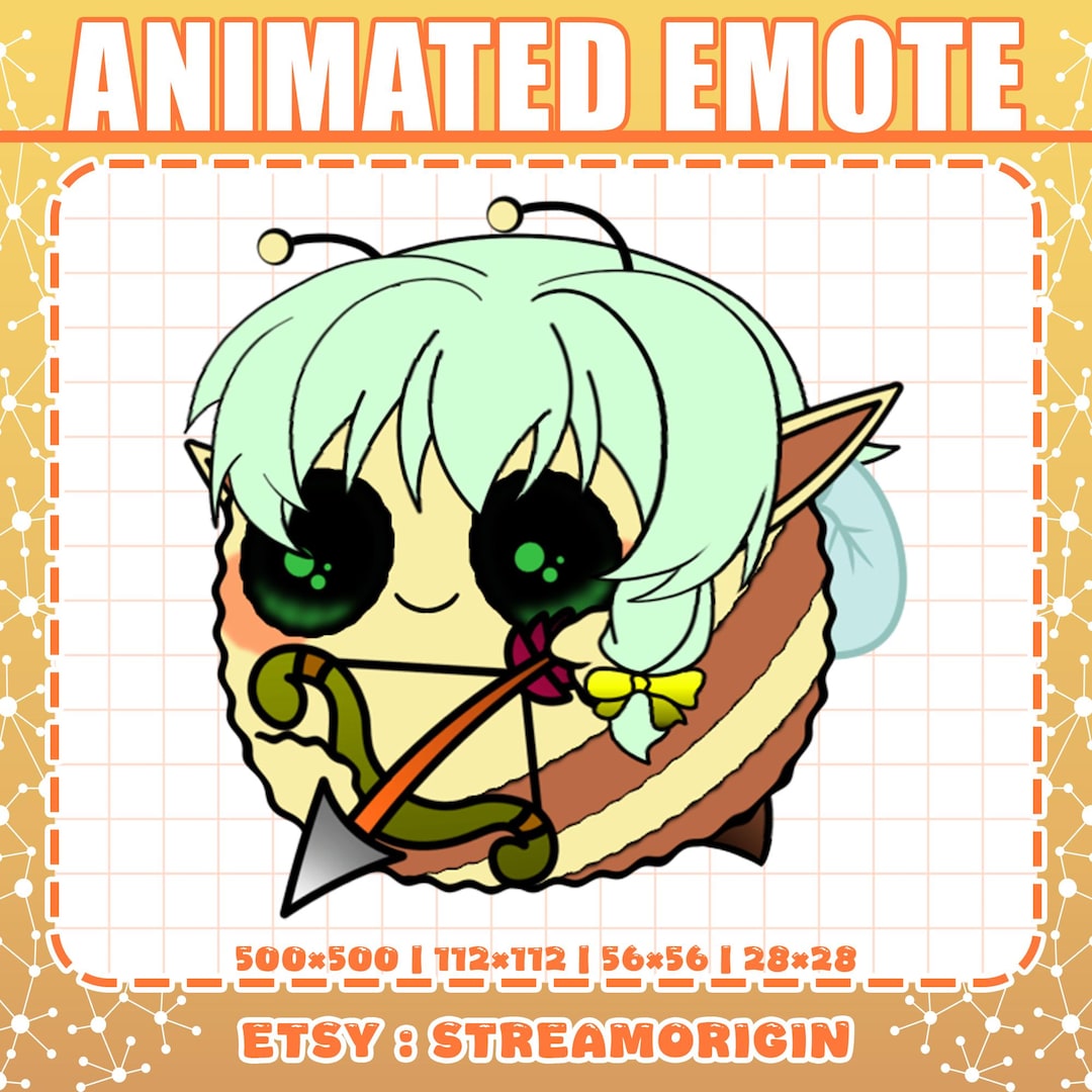 Elf Bee Animated Emote | Cute Bee Emote , Bee Emote , Animated Bee ...